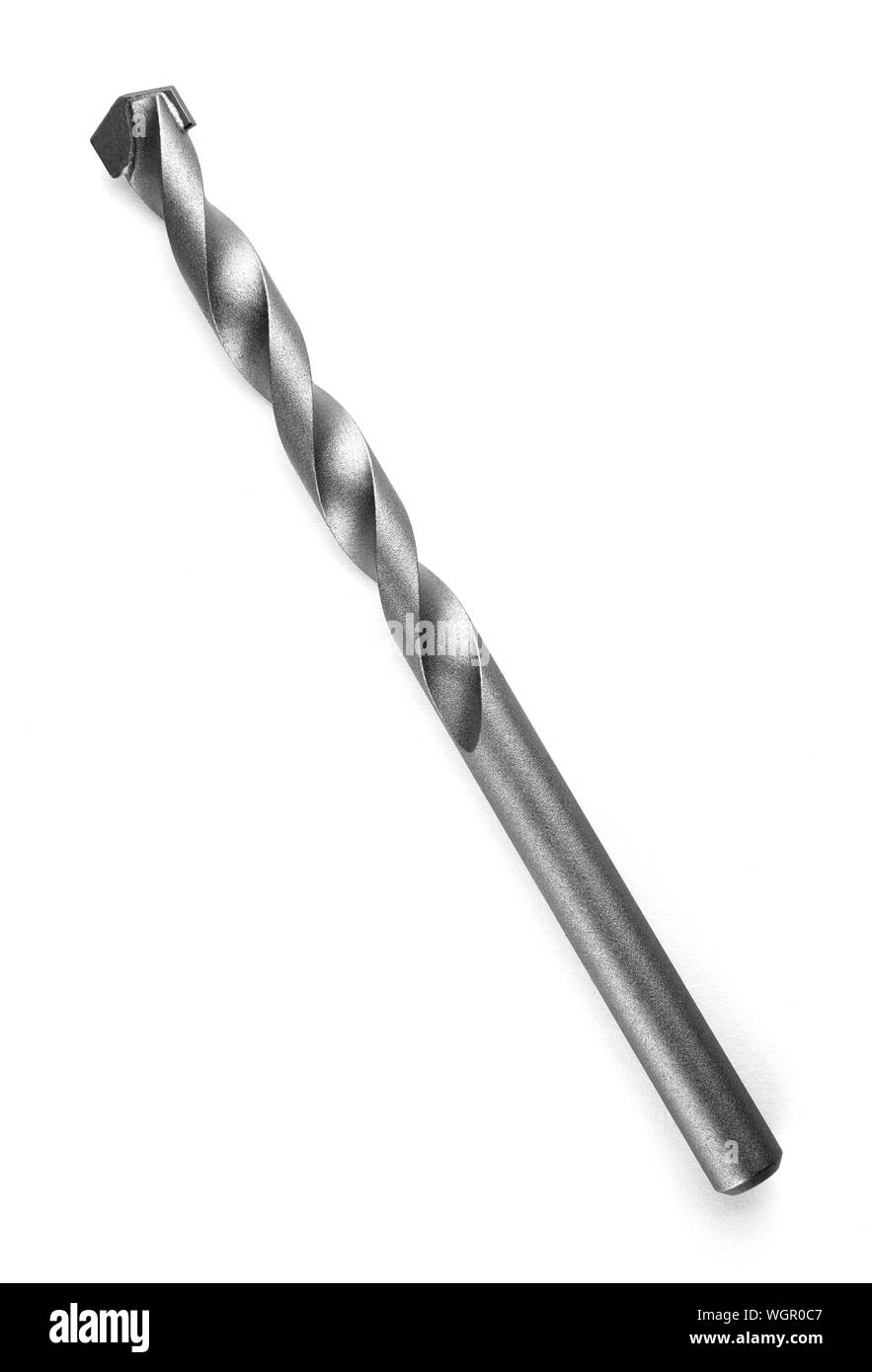 Concrete drill bit isolated on white background Stock Photo - Alamy