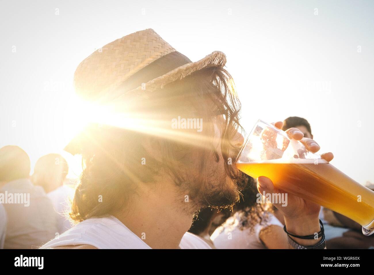 Man From Behind Hat High Resolution Stock Photography and Images - Alamy