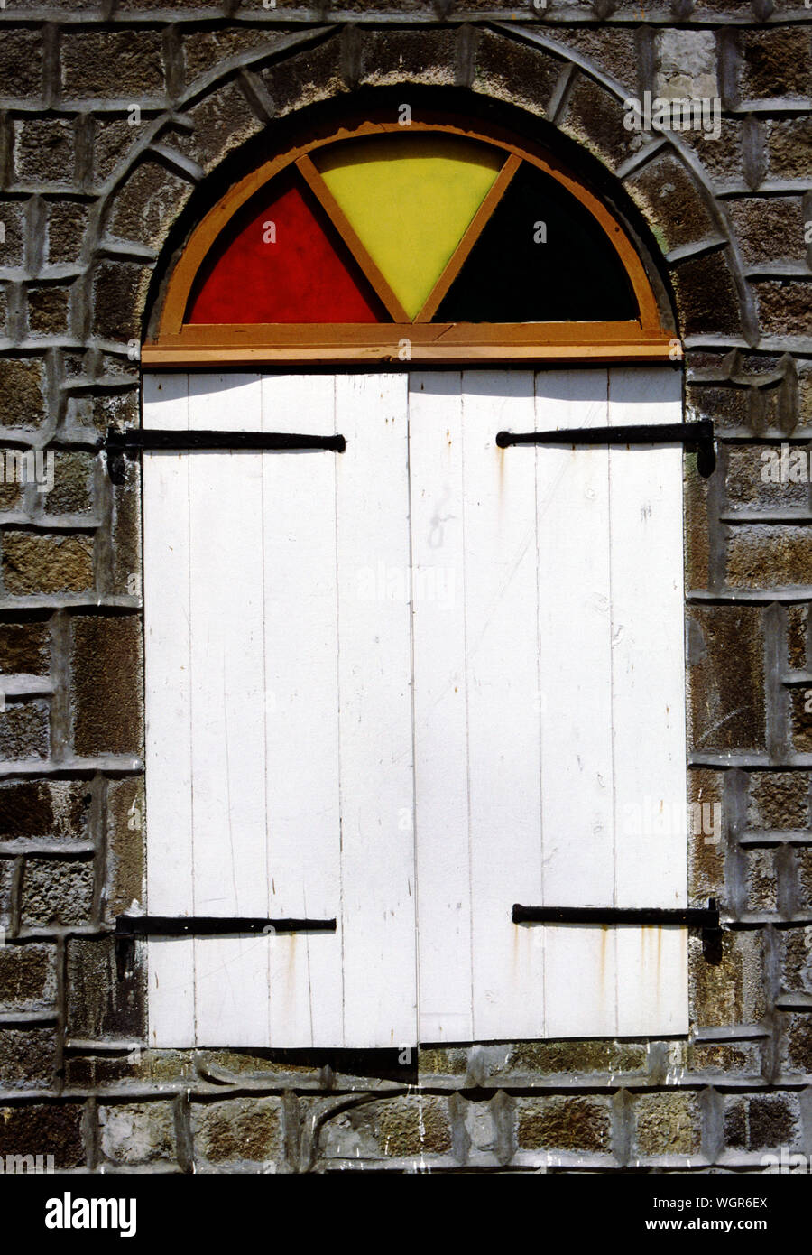 Shuttered window church hi-res stock photography and images - Alamy