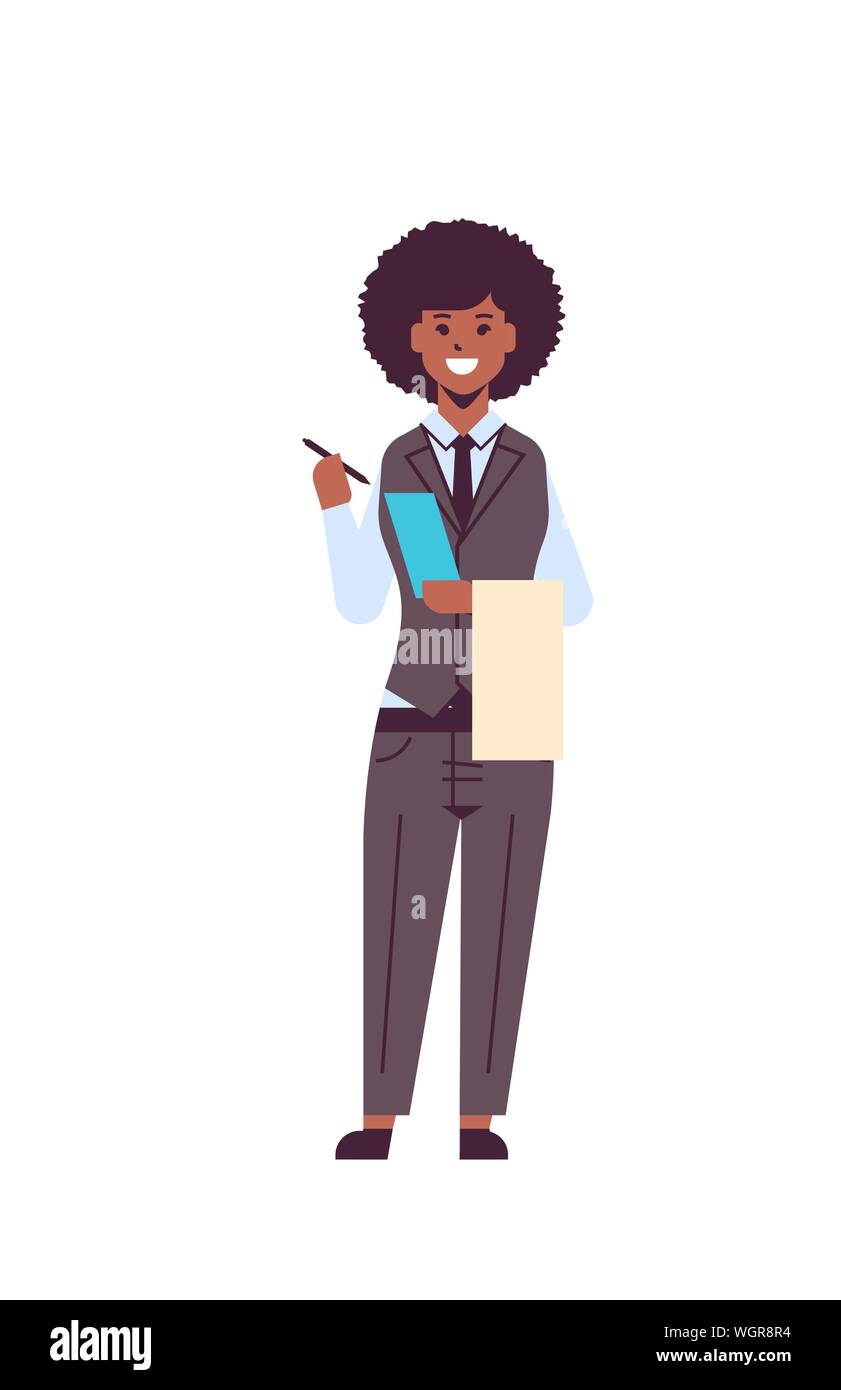 professional waitress making note african american woman restaurant ...