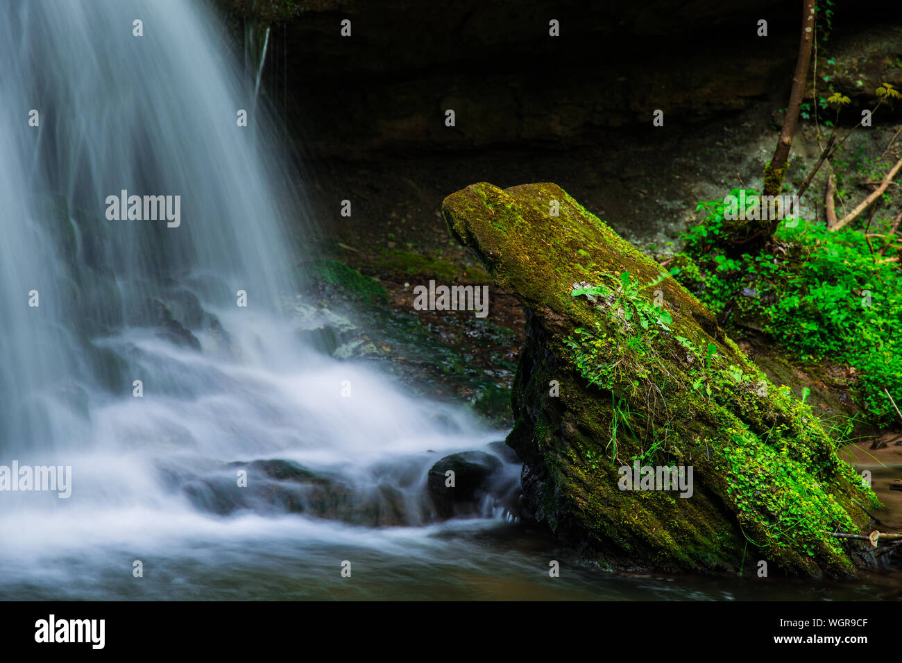 Moss covered waterfall hi-res stock photography and images - Alamy