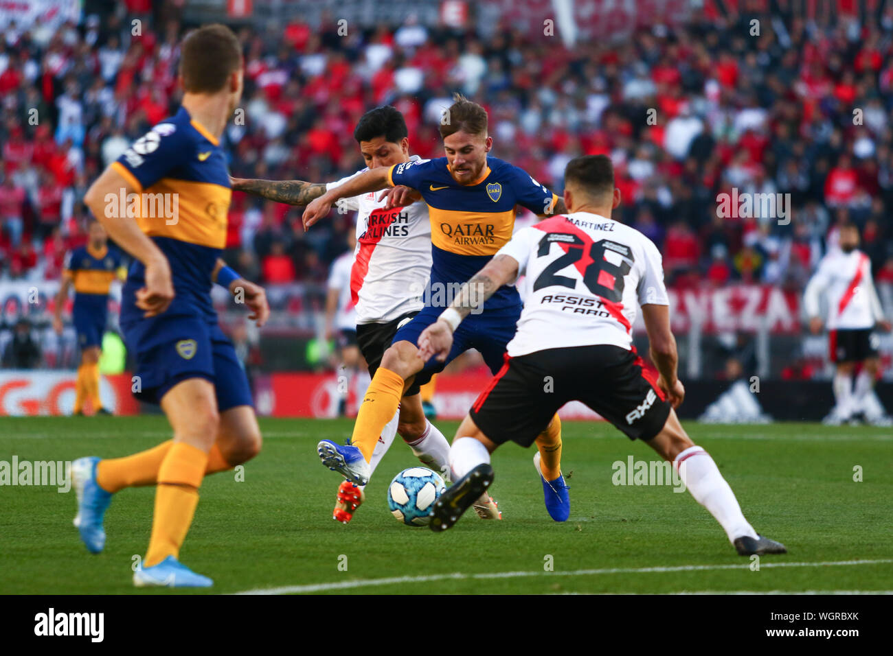 BUENOS AIRES, 01.09.2019: Alexis Mac Allister during the derby between ...