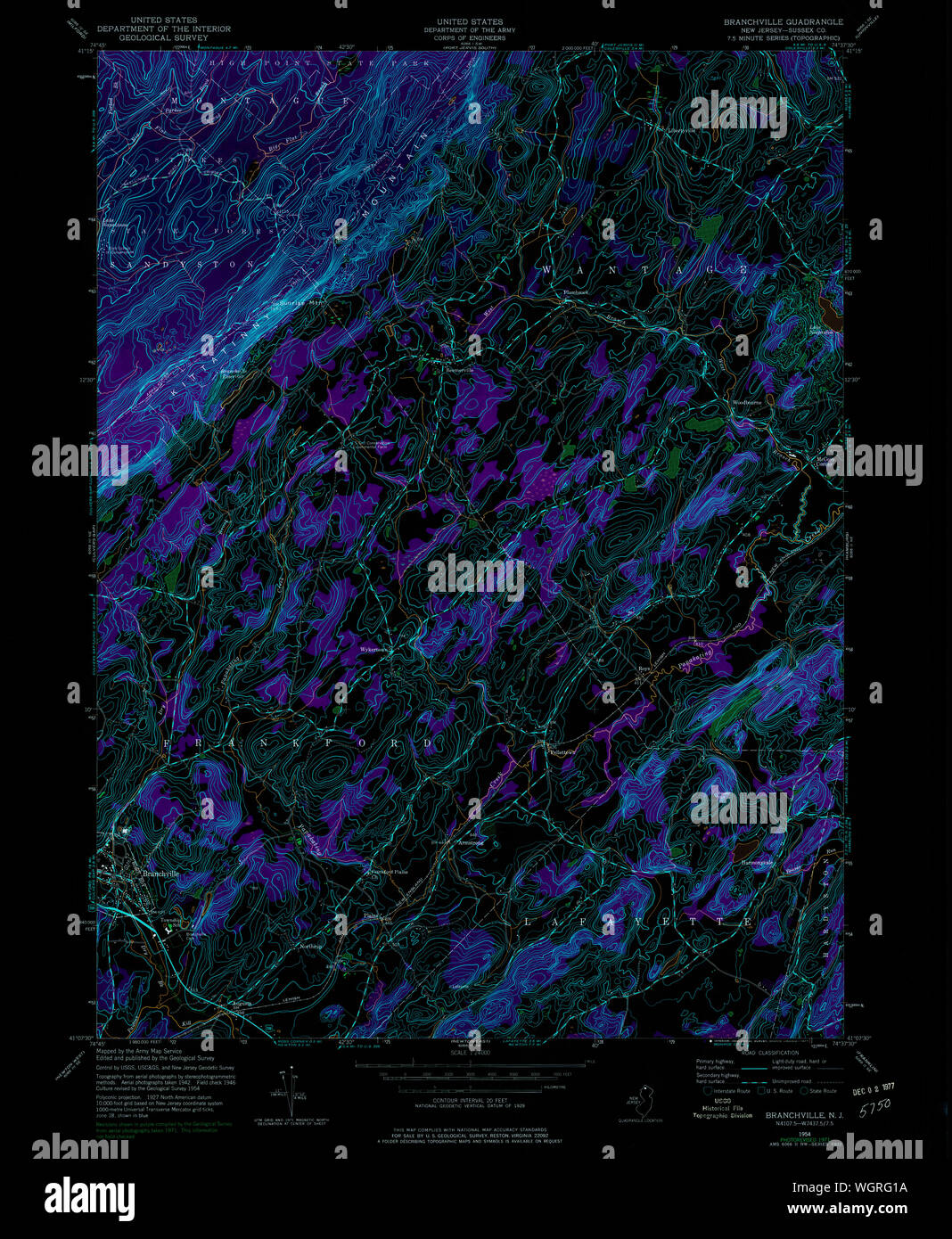 Map of branchville hi-res stock photography and images - Alamy