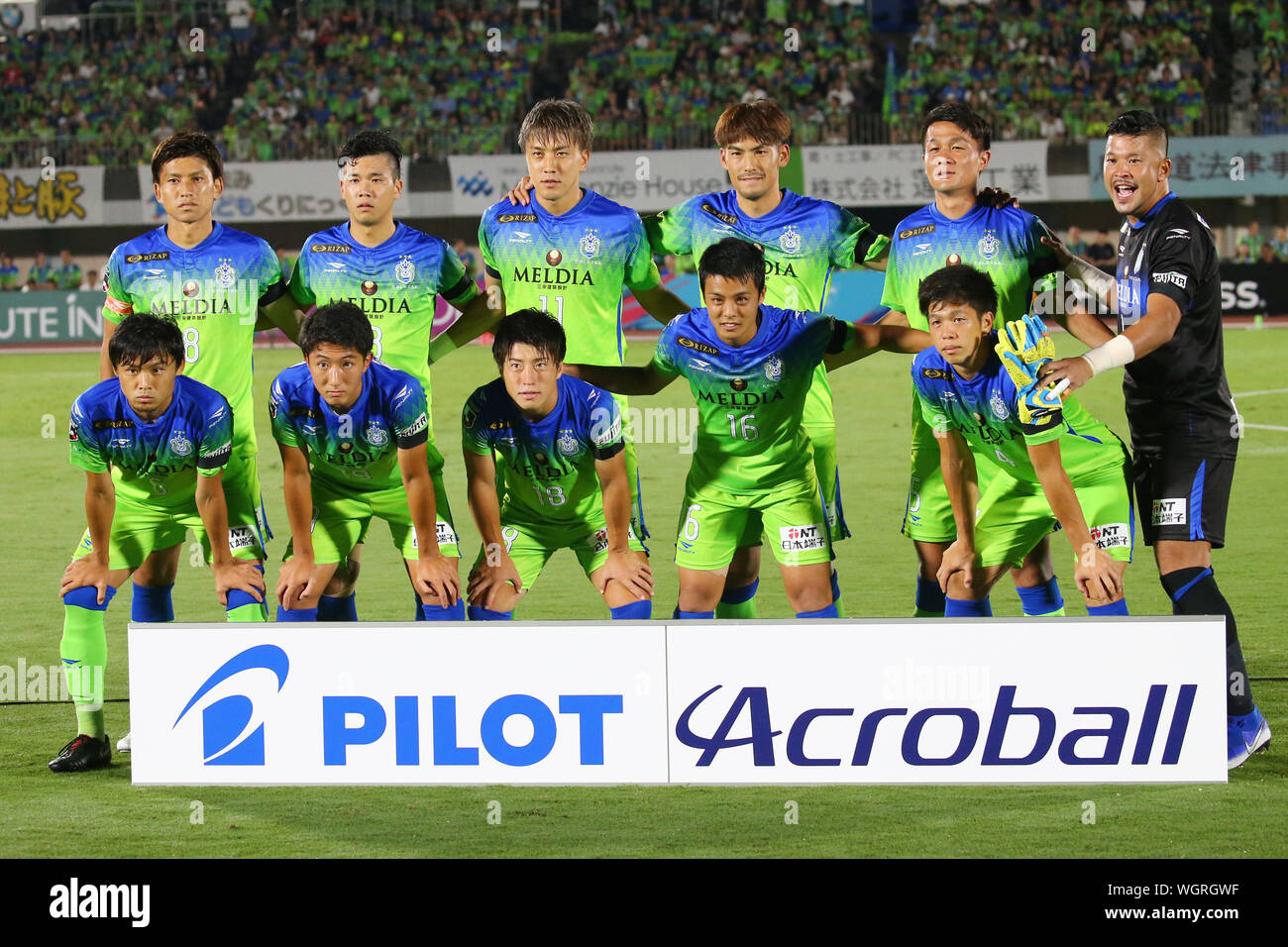 Shonan BMW Stadium Hiratsuka, Kanagawa, Japan. 1st Sep, 2019. Shonan ...
