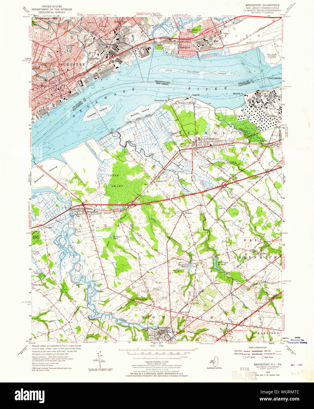 Map of bridgeport new jersey hi-res stock photography and images - Alamy