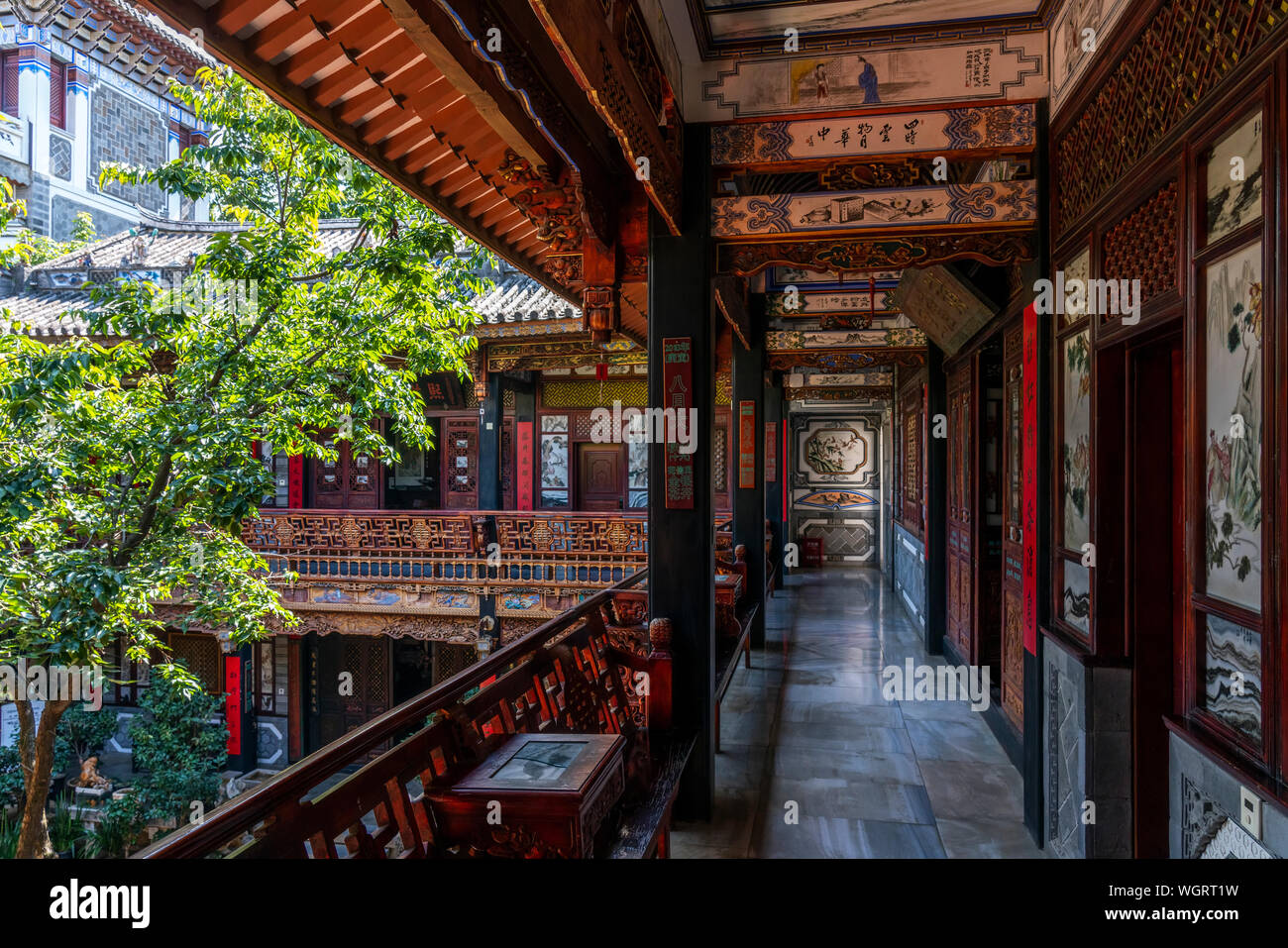 Zhang family’s garden is the typical Bai residential house, in the ...