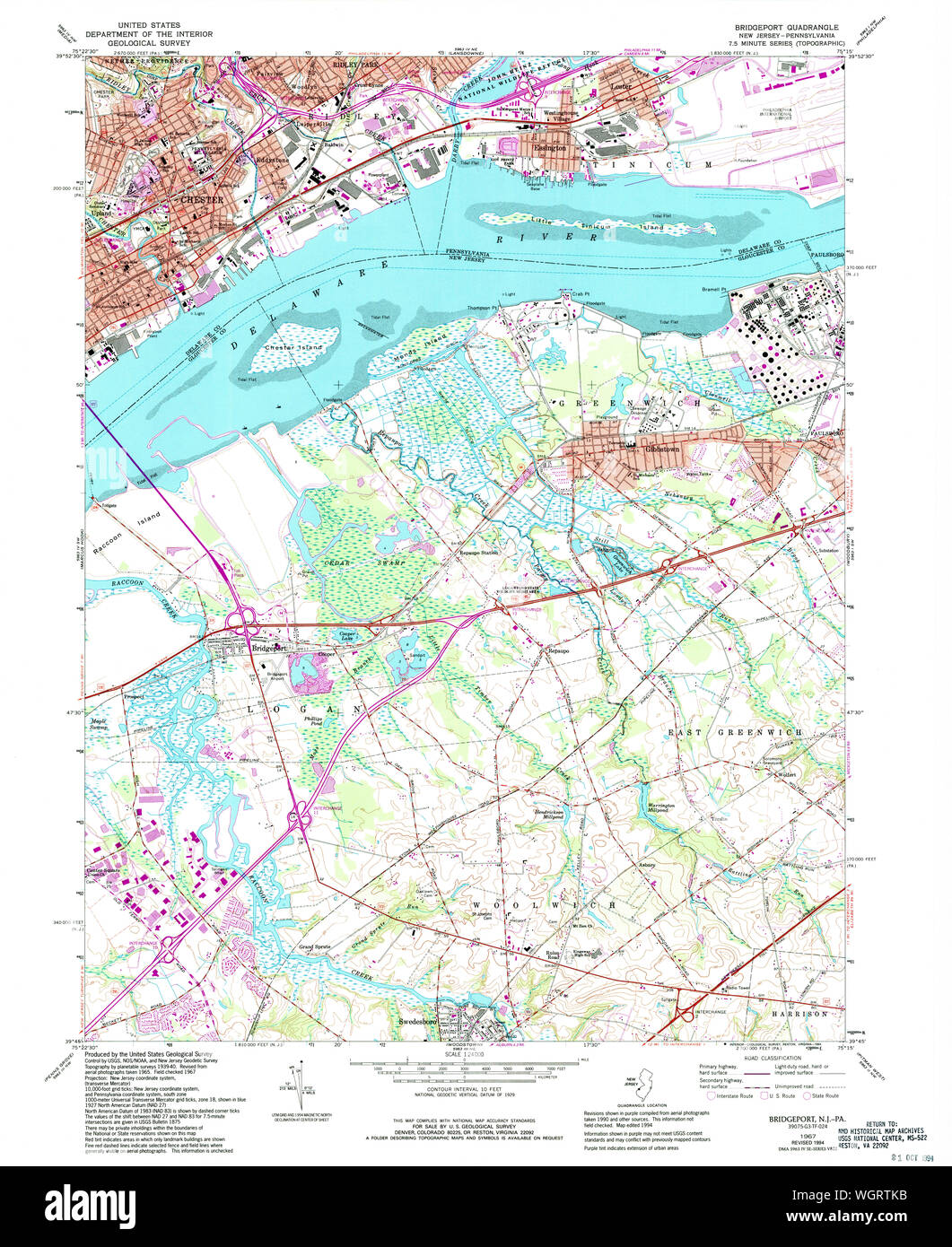 Map of bridgeport new jersey hi-res stock photography and images - Alamy