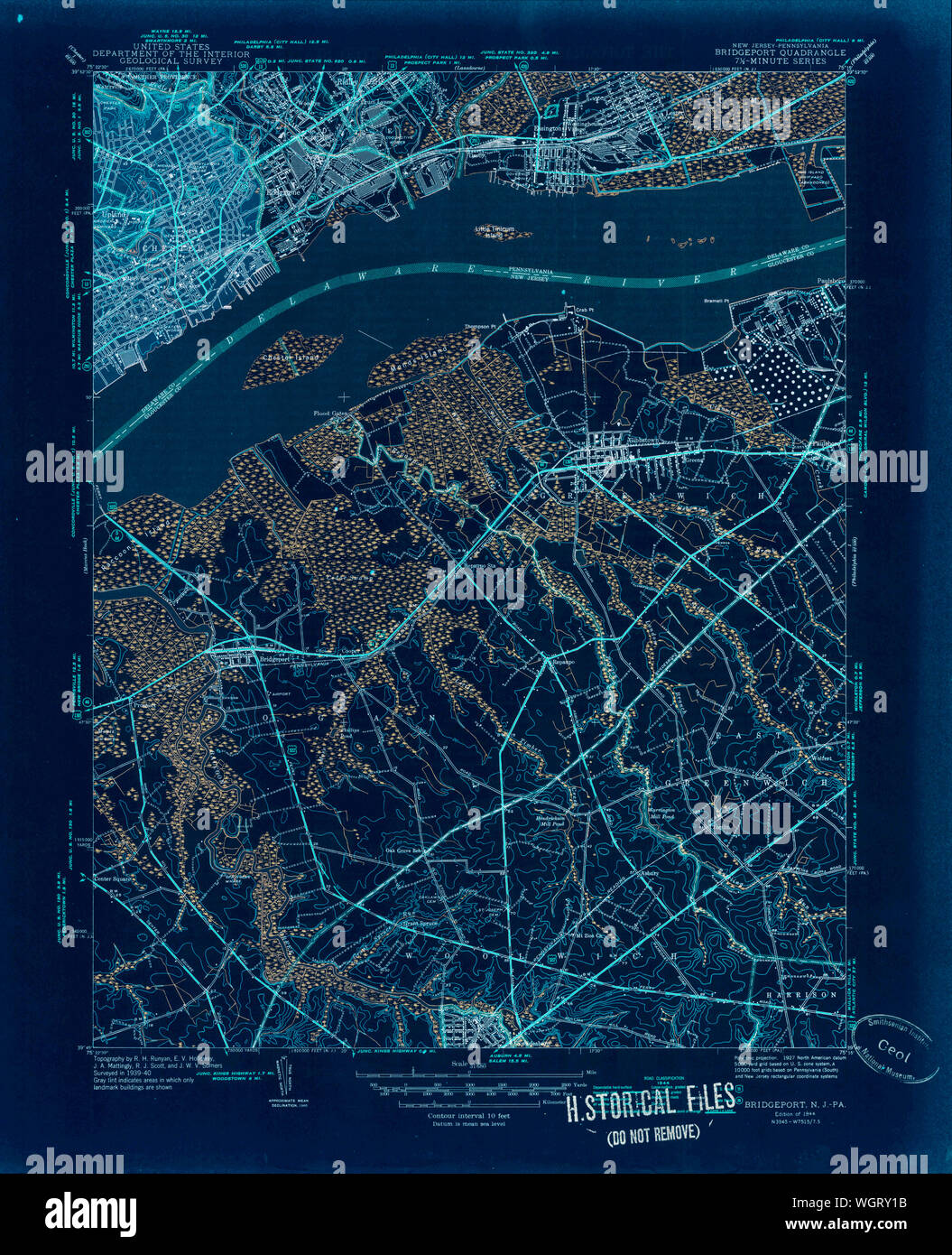 Map of bridgeport new jersey hi-res stock photography and images - Alamy