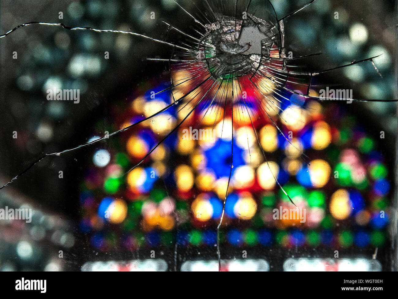 Broken glass lights hi-res stock photography and images - Alamy