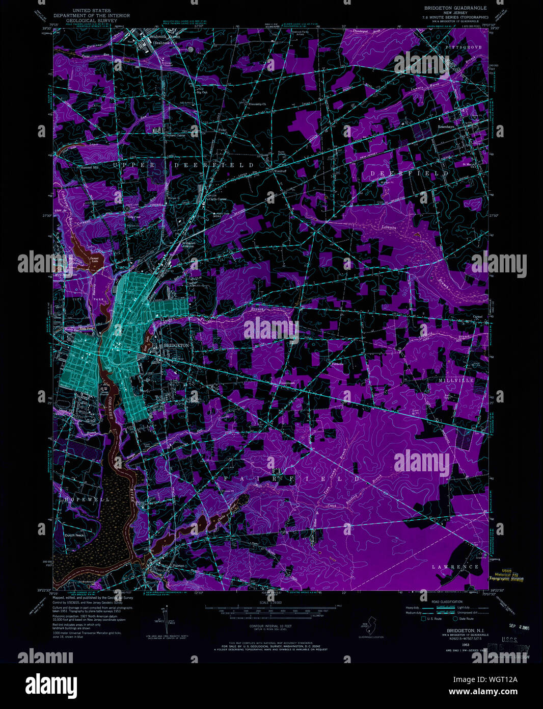 Map of bridgeton hi-res stock photography and images - Alamy