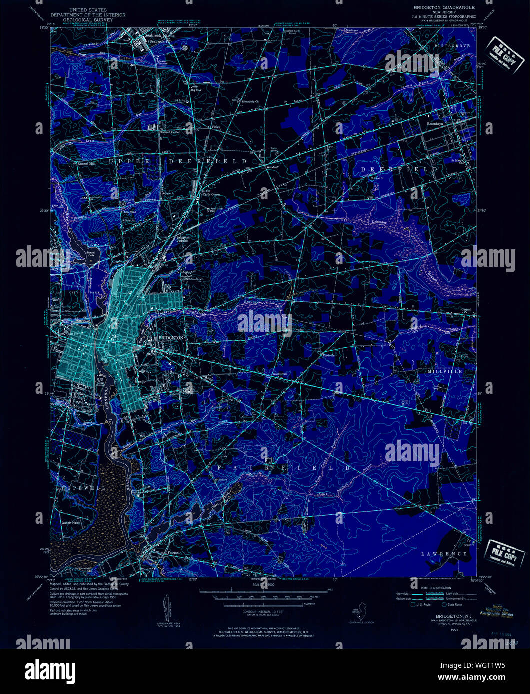 Bridgeton map hi-res stock photography and images - Alamy