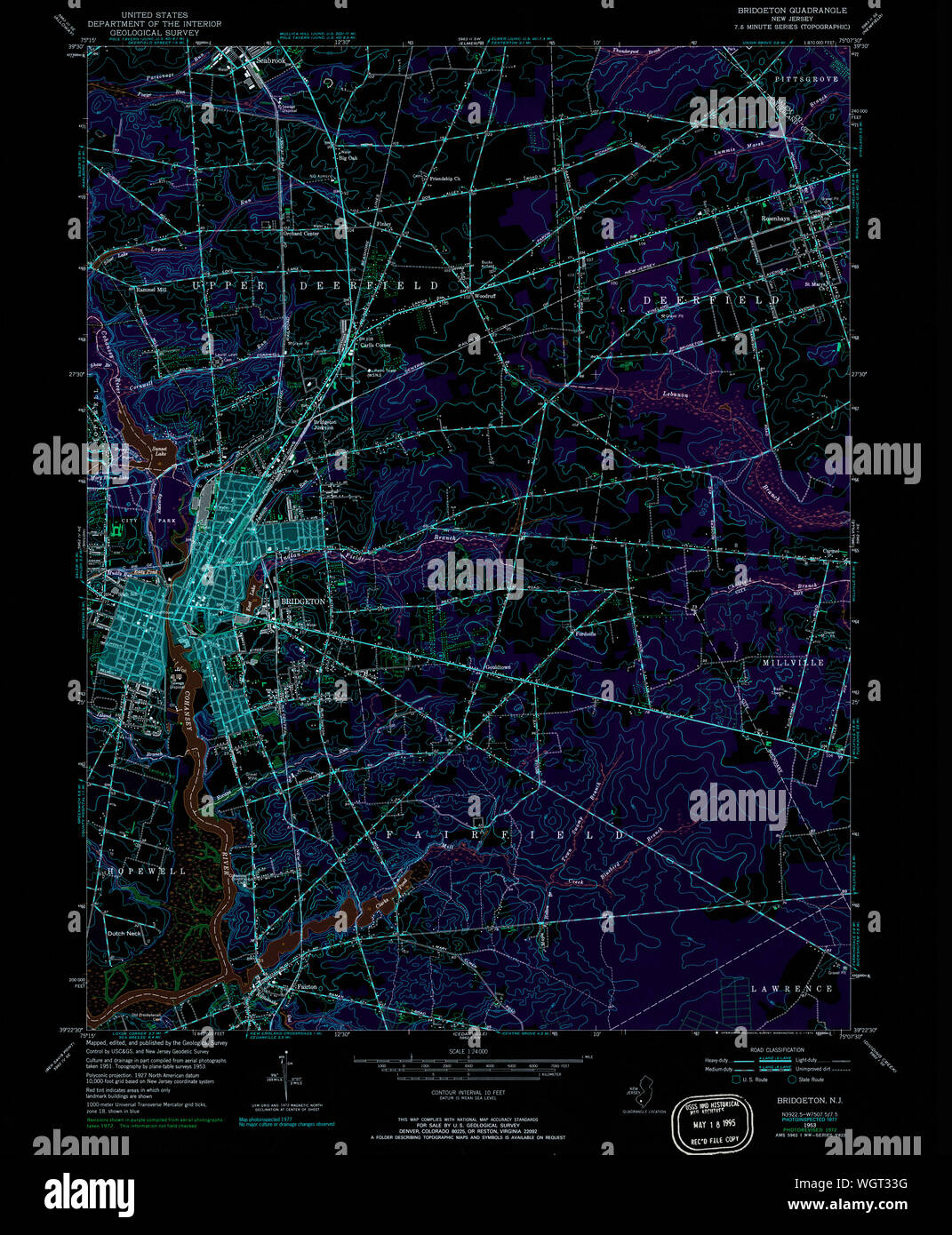 Map of bridgeton hi-res stock photography and images - Alamy