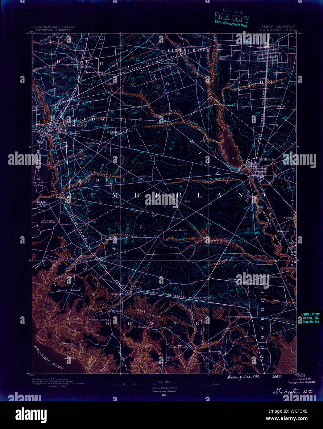 Map of bridgeton hi-res stock photography and images - Alamy