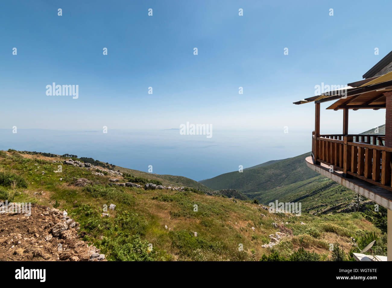 View of Llogara National Park, Vlore, Albania Stock Photo - Alamy