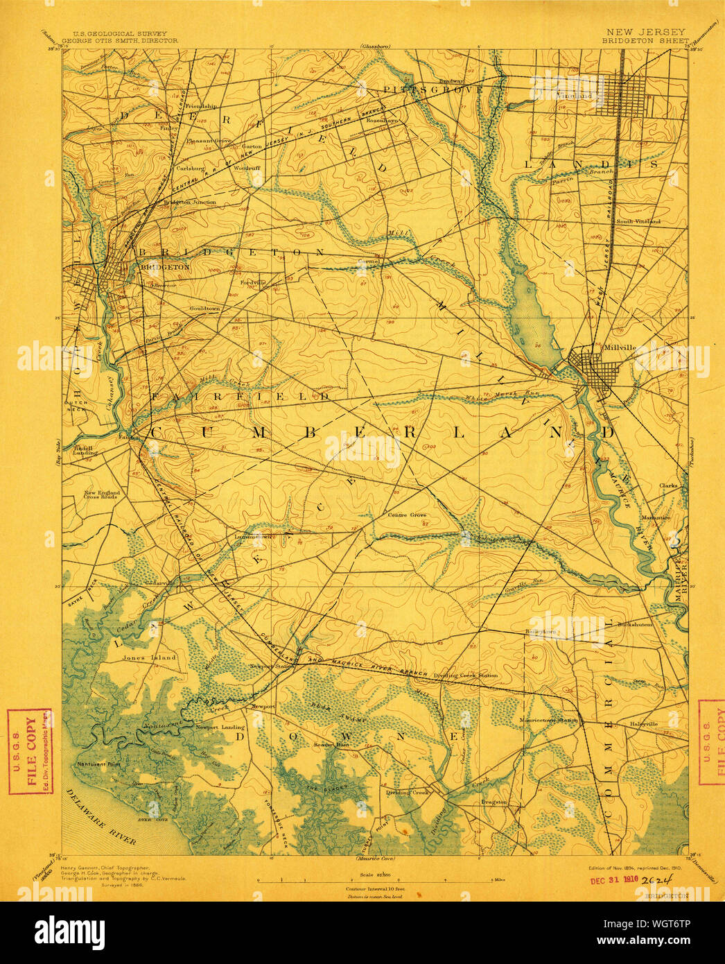 Bridgeton map hi-res stock photography and images - Alamy