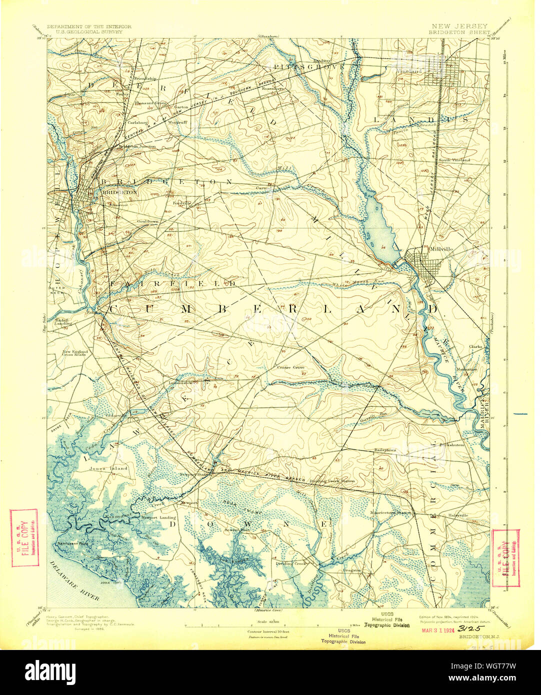 Map of bridgeton hi-res stock photography and images - Alamy