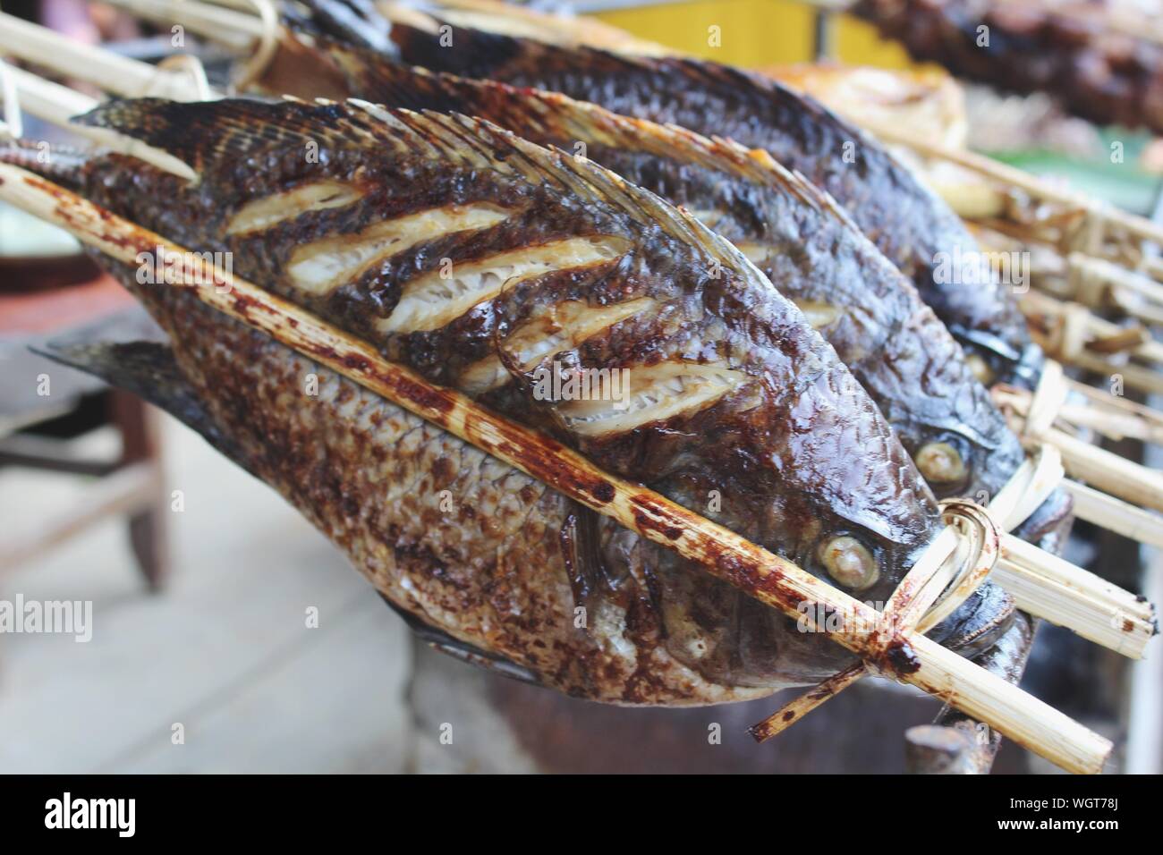 Fried fish outdoors hi-res stock photography and images - Alamy