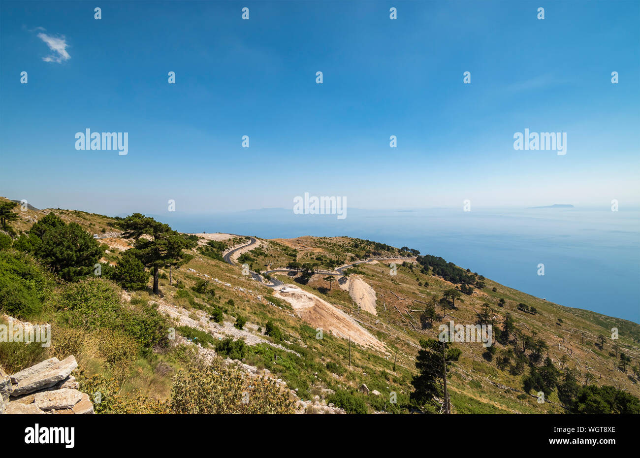 View of Llogara National Park, Vlore, Albania Stock Photo - Alamy