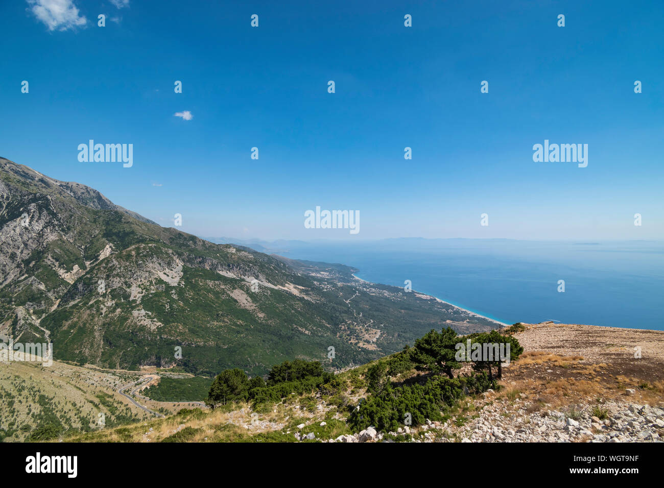 View of Llogara National Park, Vlore, Albania Stock Photo - Alamy