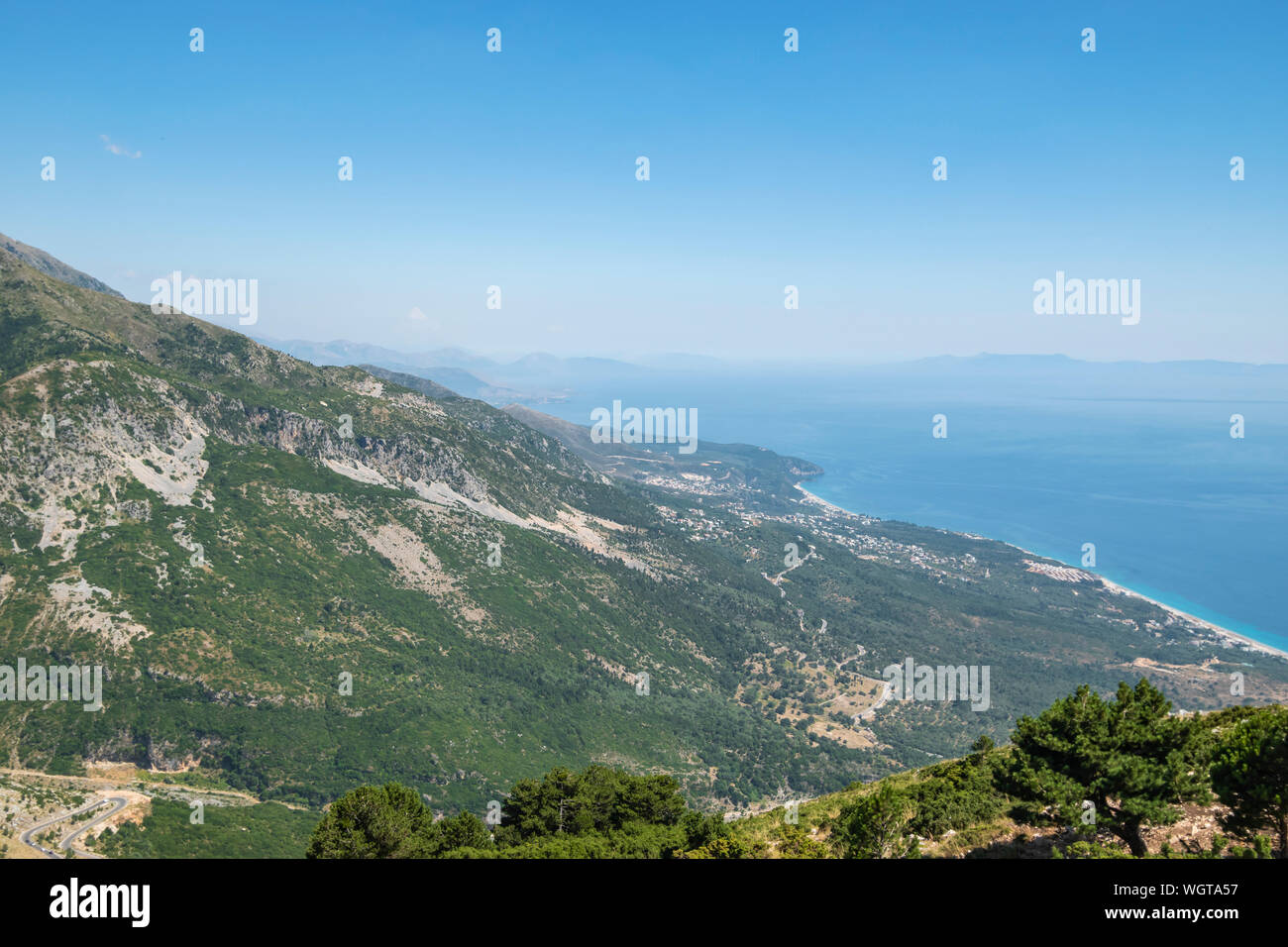 View of Llogara National Park, Vlore, Albania Stock Photo - Alamy