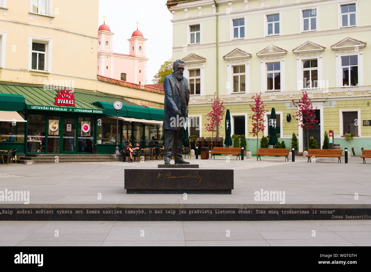Statue of President Antanas Smetona in Vilnius, Lithuania Stock Photo ...