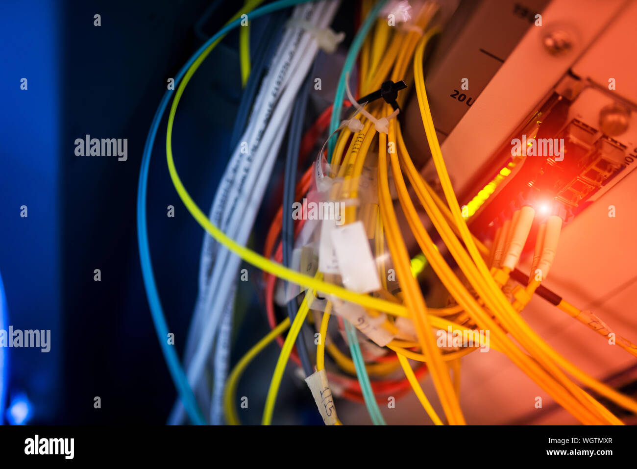 Close Up Fiber Optic Cables High Resolution Stock Photography and ...