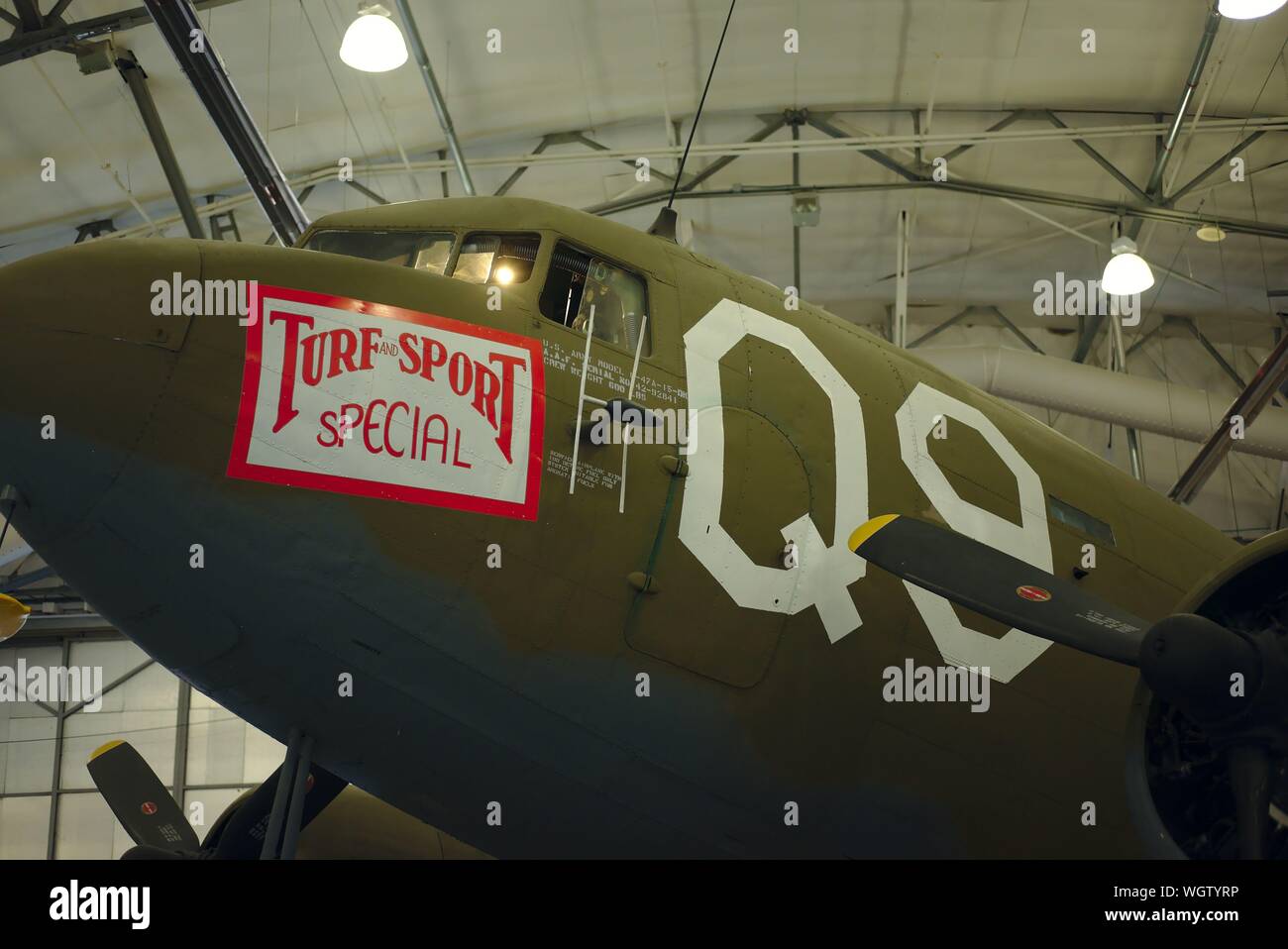 Restored Douglas C-47A Skytrain. Air Mobility Command Museum, Dover AFB ...