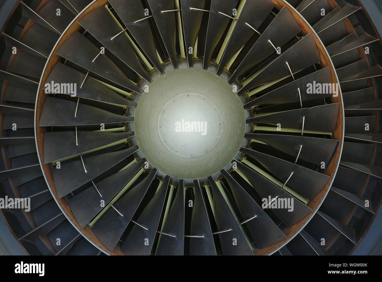 Jet engine rotor blades. Airlift Command Museum, Dover AFB, Dover ...