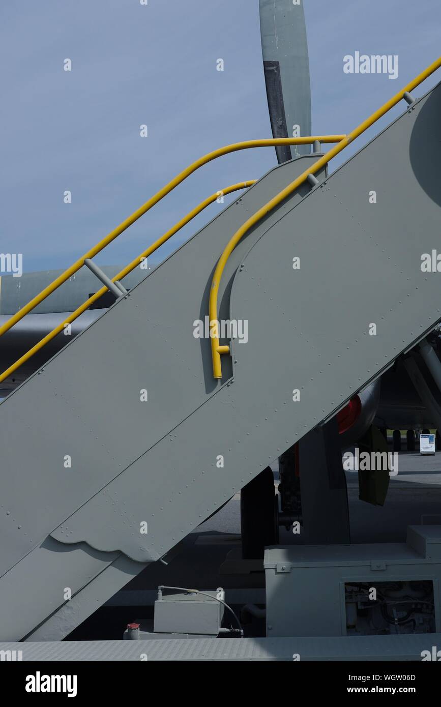Airplane gangway. Airlift Command Museum, Dover AFB, Dover, Delaware ...