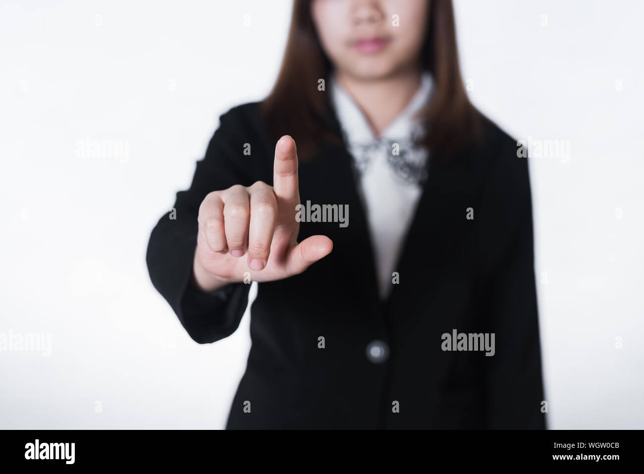 People pointing white background hi-res stock photography and images ...
