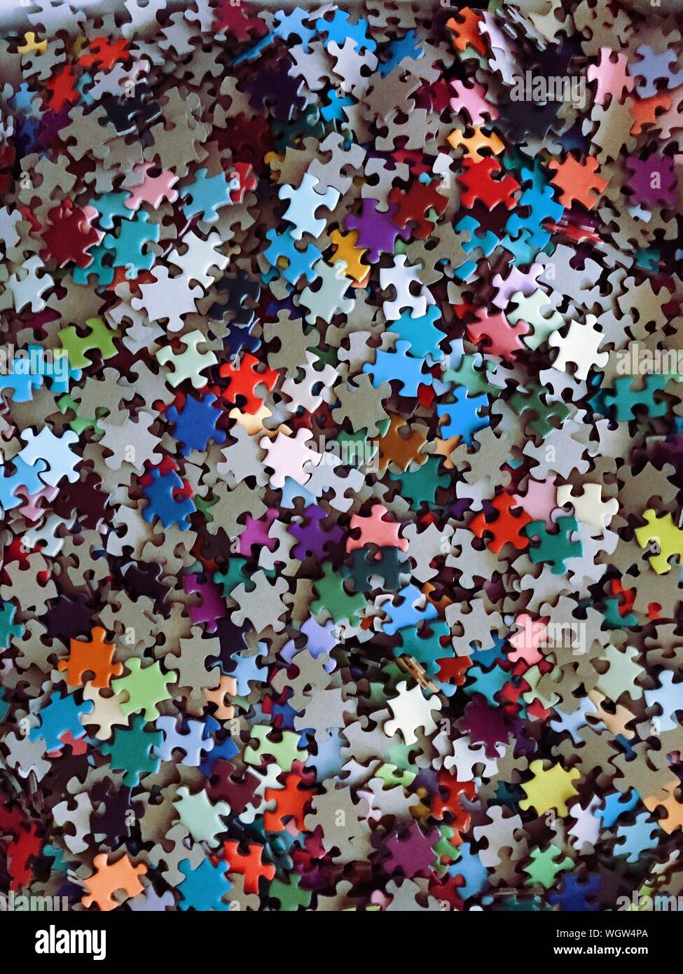Colorful puzzles hi-res stock photography and images - Alamy