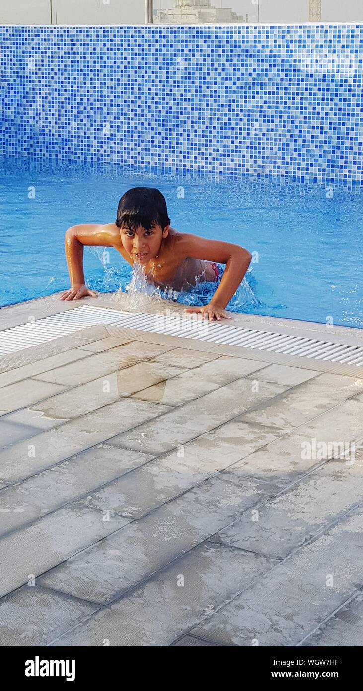 Coming out the pool hi-res stock photography and images - Alamy