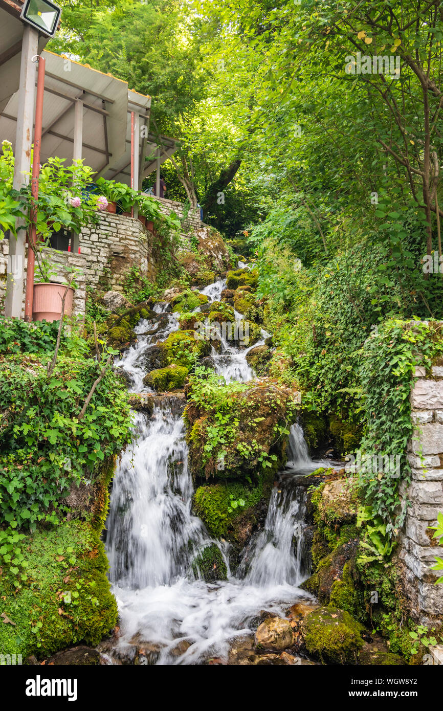 Tepelena, Albania - July 2019: The Cold Water (Uje i Ftohte Tepelene ...