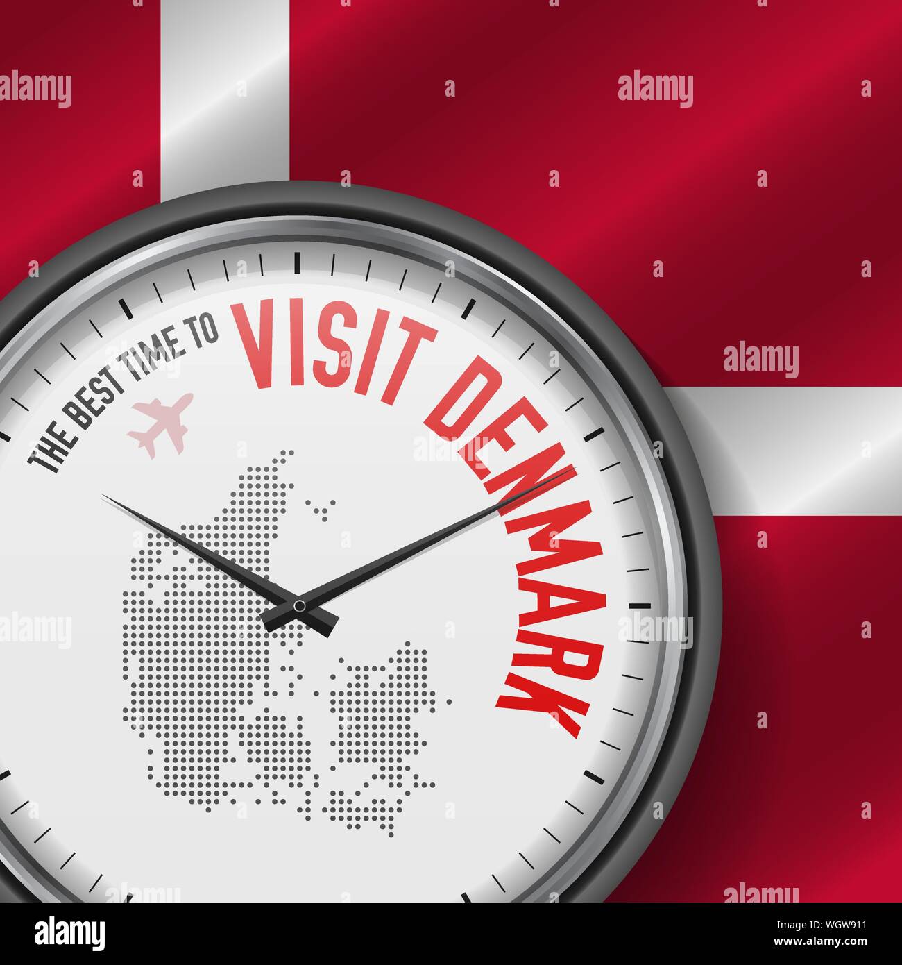 The Best Time to Visit Denmark. Travel to Denmark. Tourist Air Flight ...