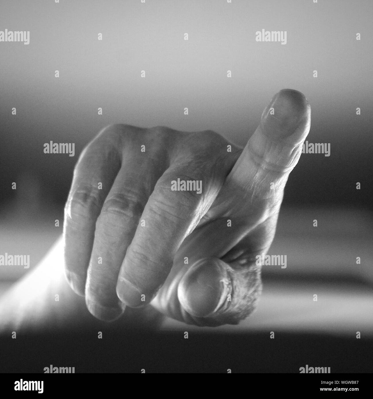 Hand pointing with the index finger hi-res stock photography and images ...