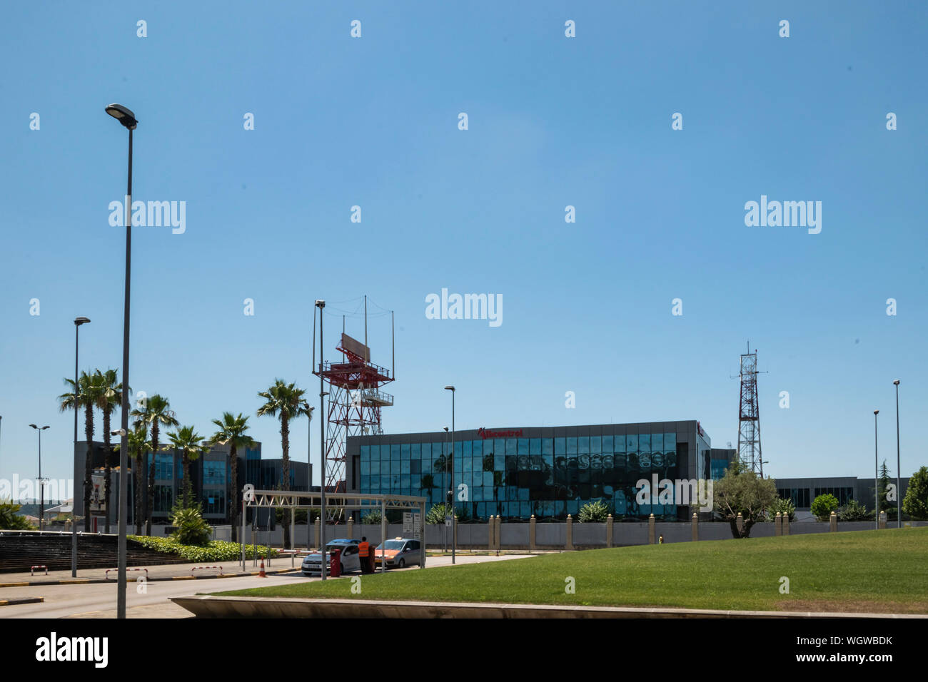 Tirana, Albania - July 2019: View of Air Navigation Services of Albania ...