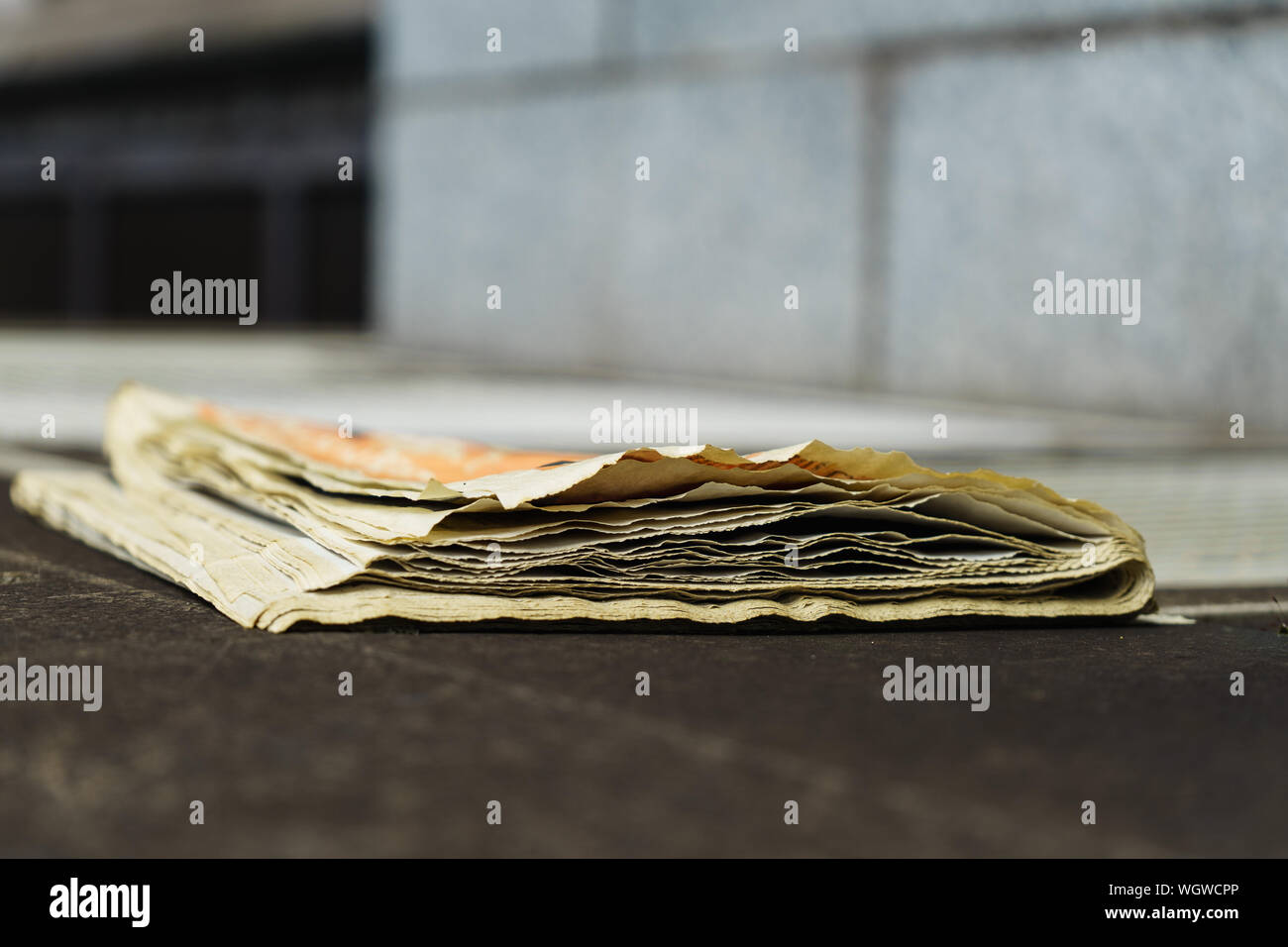 Folded Up Newspaper High Resolution Stock Photography and Images - Alamy