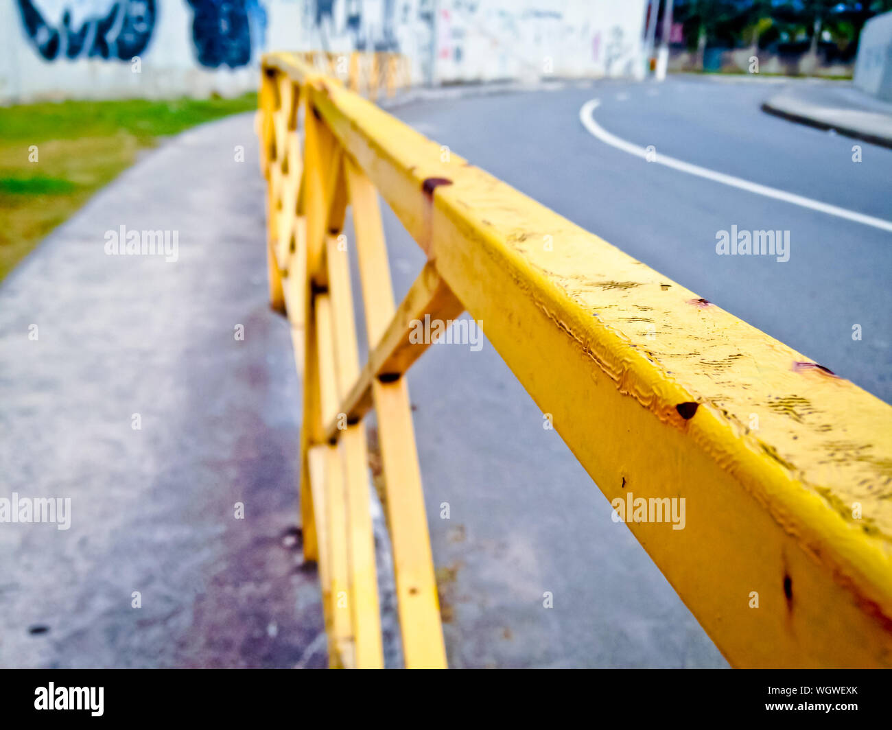 Yellow railing hi-res stock photography and images - Alamy