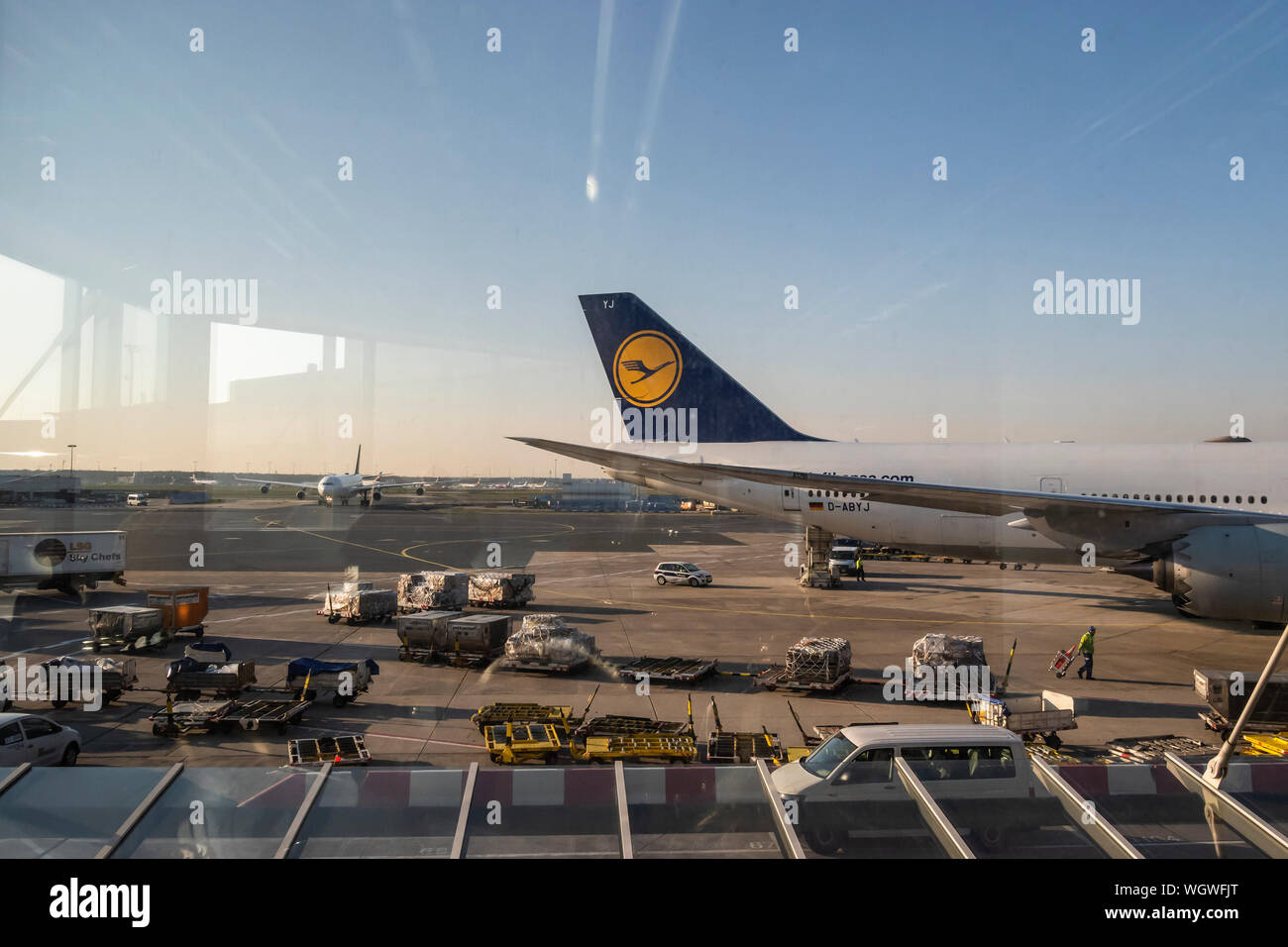 Lufthansa plane interior hi-res stock photography and images - Alamy