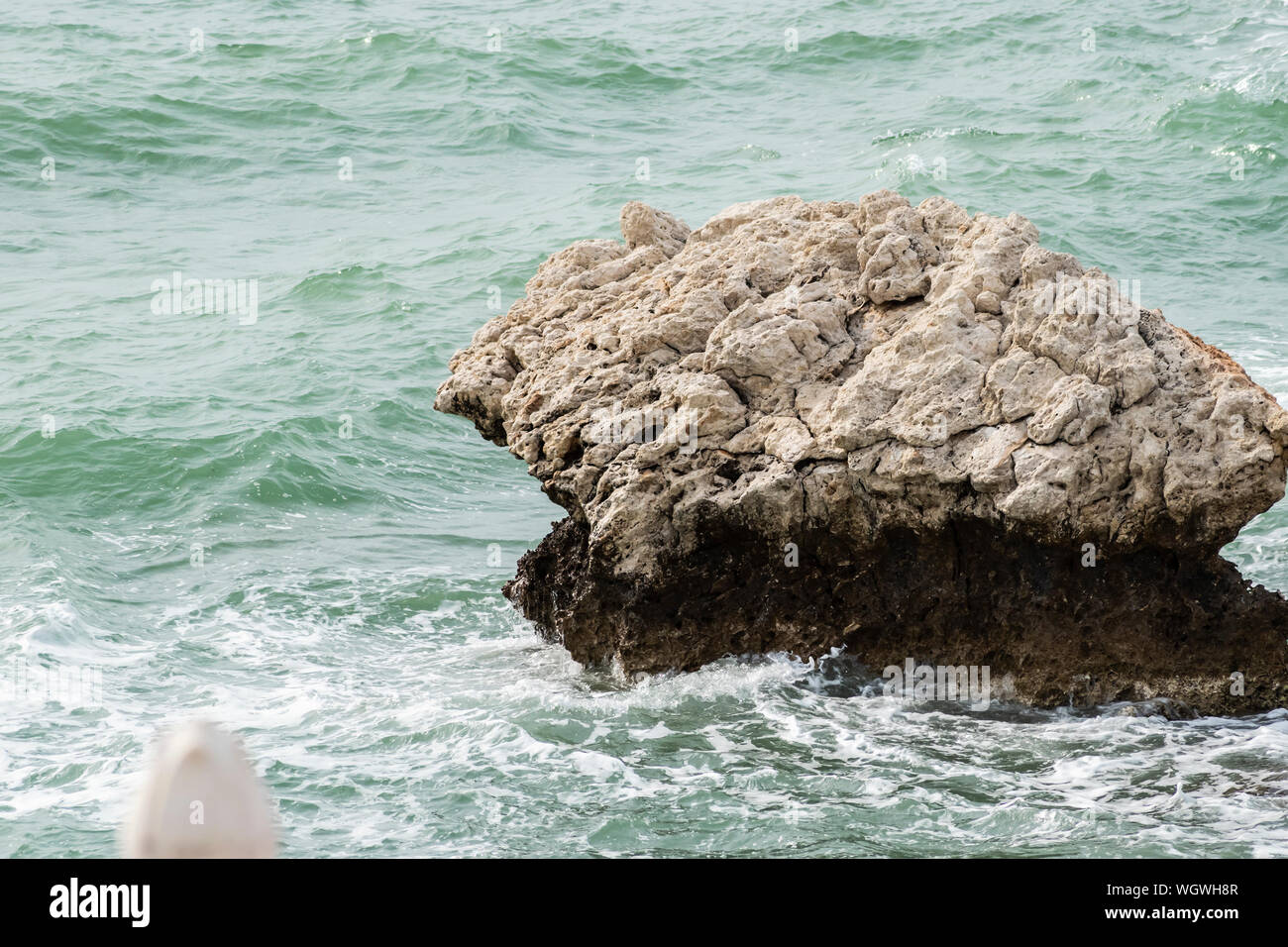 Rock eroded by the sea in Vlora coastline, Albania Stock Photo - Alamy