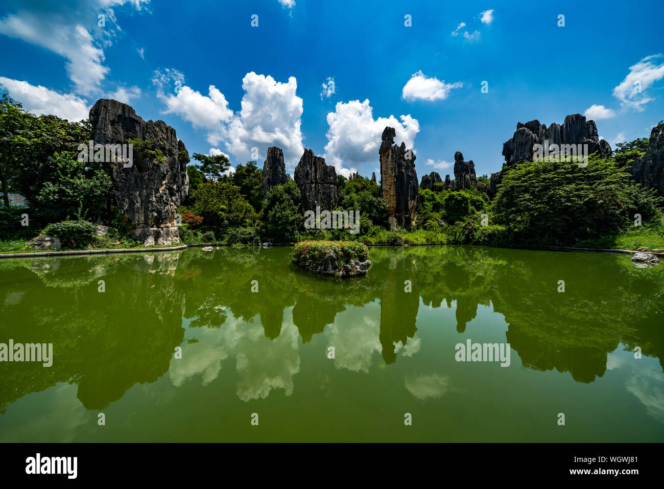 The Stone forest in Kunming, China Stock Photo - Alamy