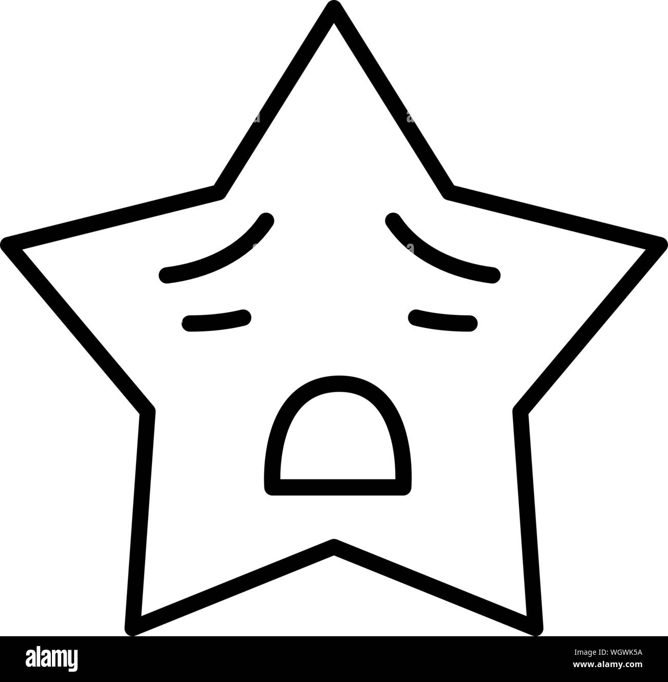 This is a illustration of Blue Star emoticon icon Stock Vector Image ...