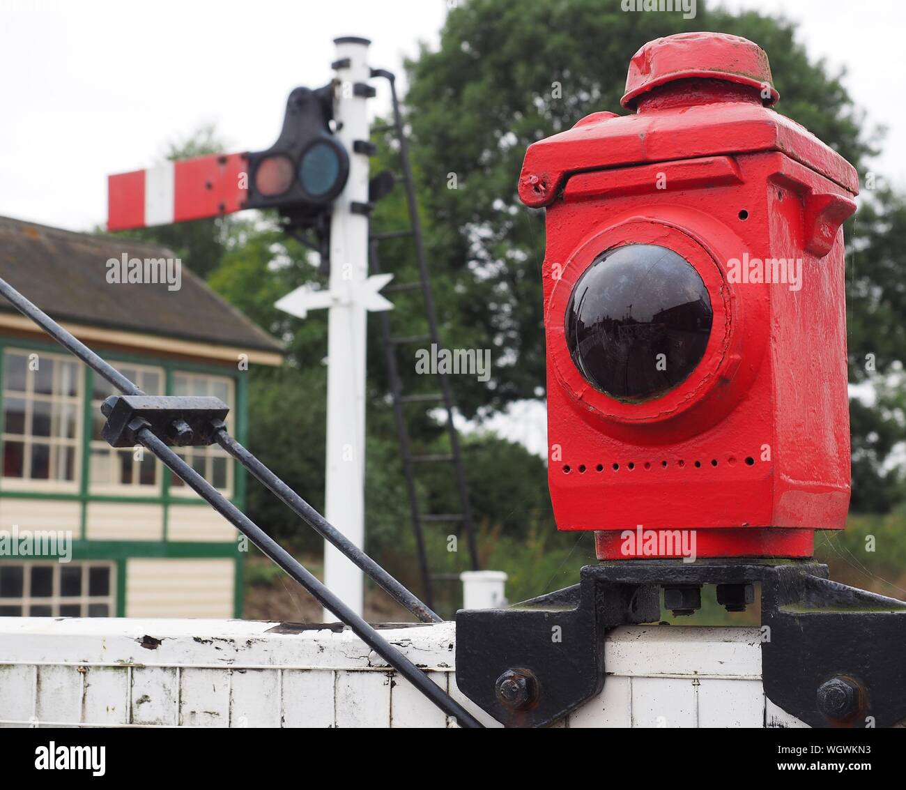 Old fashioned railway signal hi-res stock photography and images - Alamy