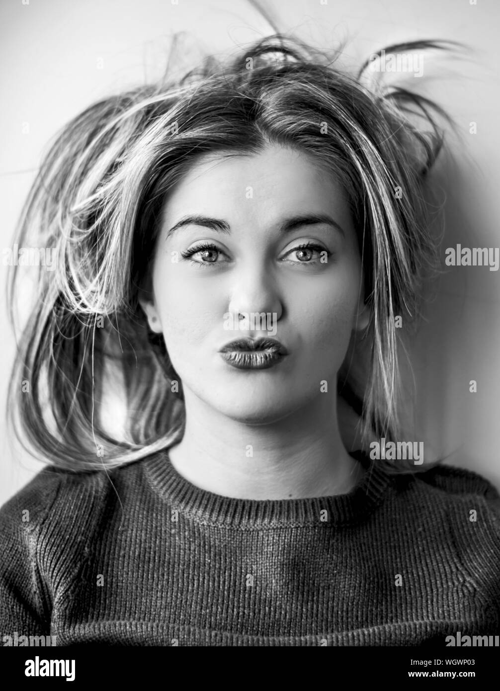 Lips kissing puckering expression hi-res stock photography and images ...