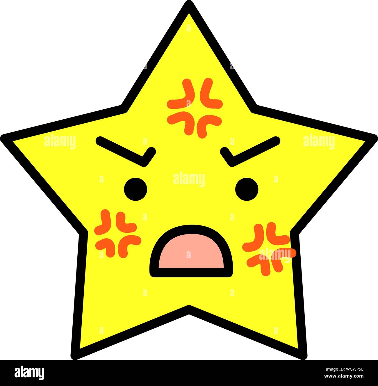 This is a illustration of Blue Star emoticon icon Stock Vector Image ...