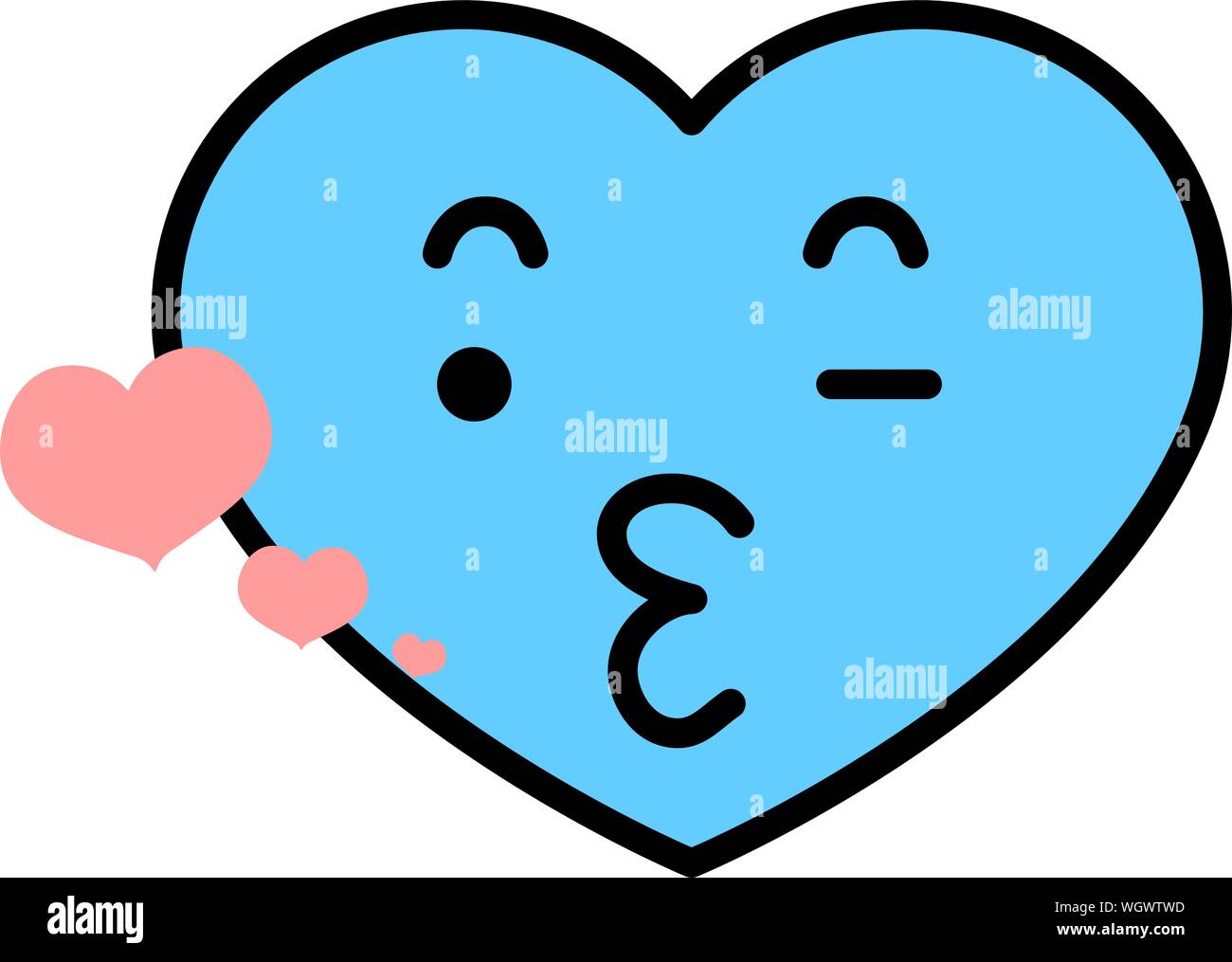 This is a illustration of Heart emoticon icon Stock Vector Image & Art ...