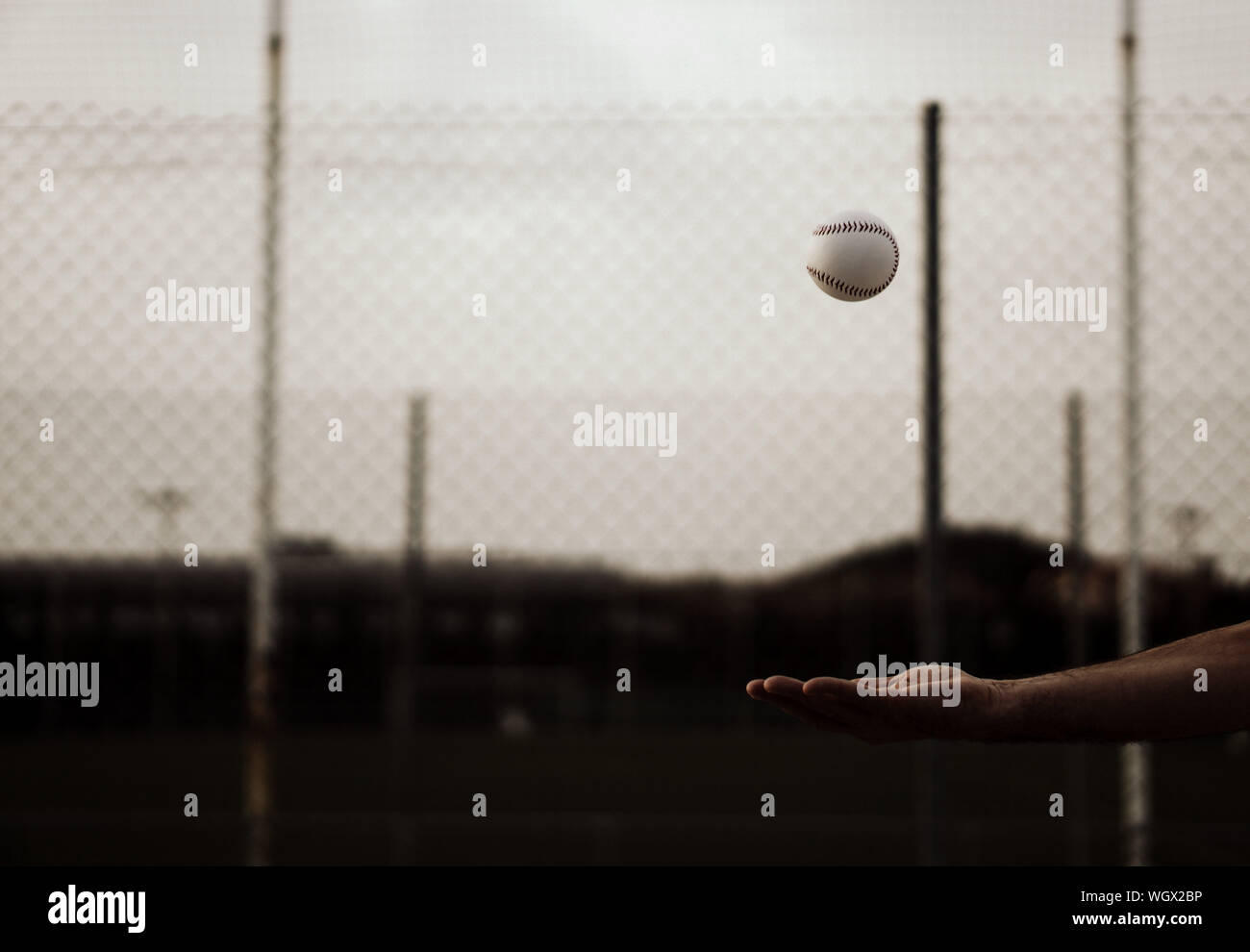 Hand catching ball close up hi-res stock photography and images - Alamy