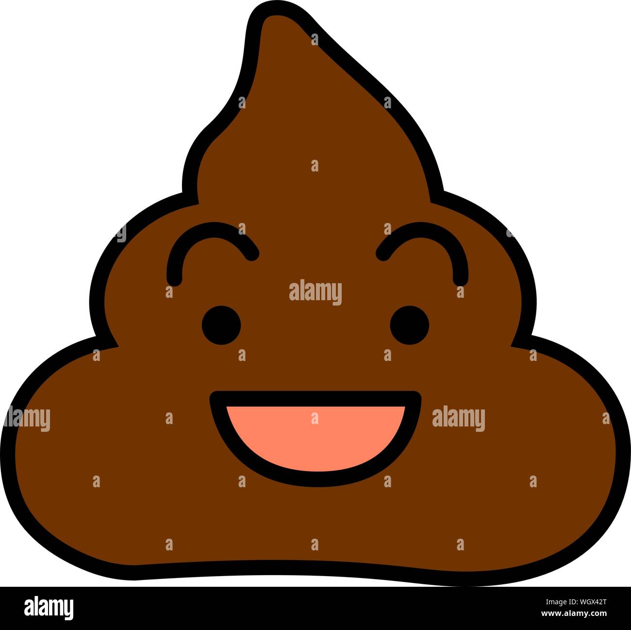 This is a illustration of Poo emoticon icon Stock Vector Image & Art ...
