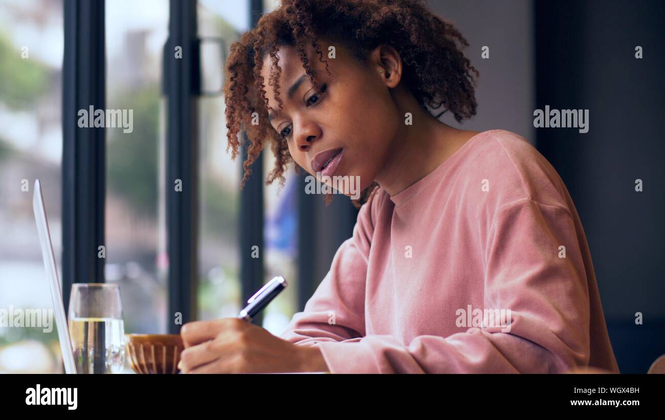Black Lady Writing High Resolution Stock Photography and Images - Alamy