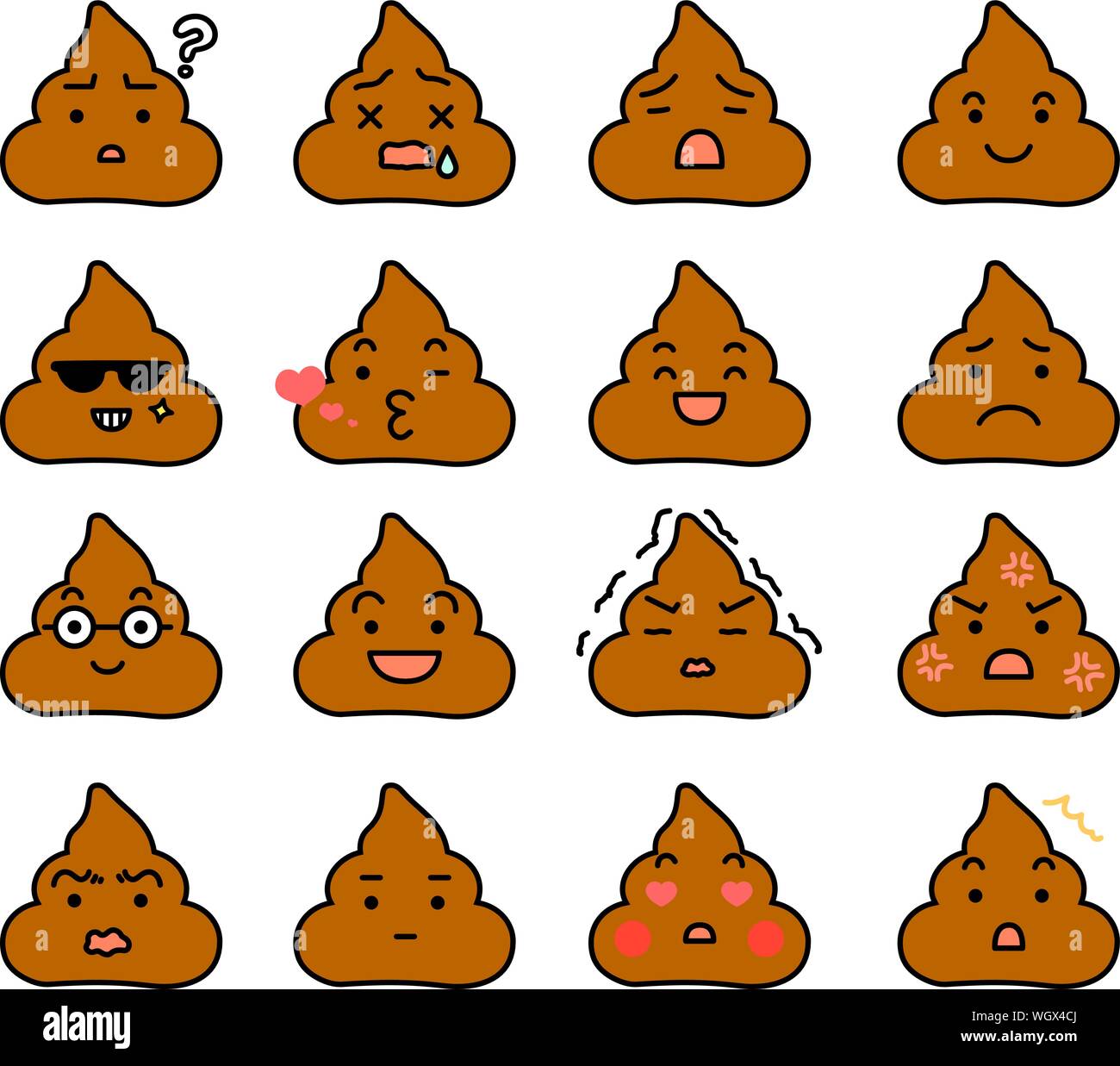 This is a illustration of Poo emoticon icon Stock Vector Image & Art ...